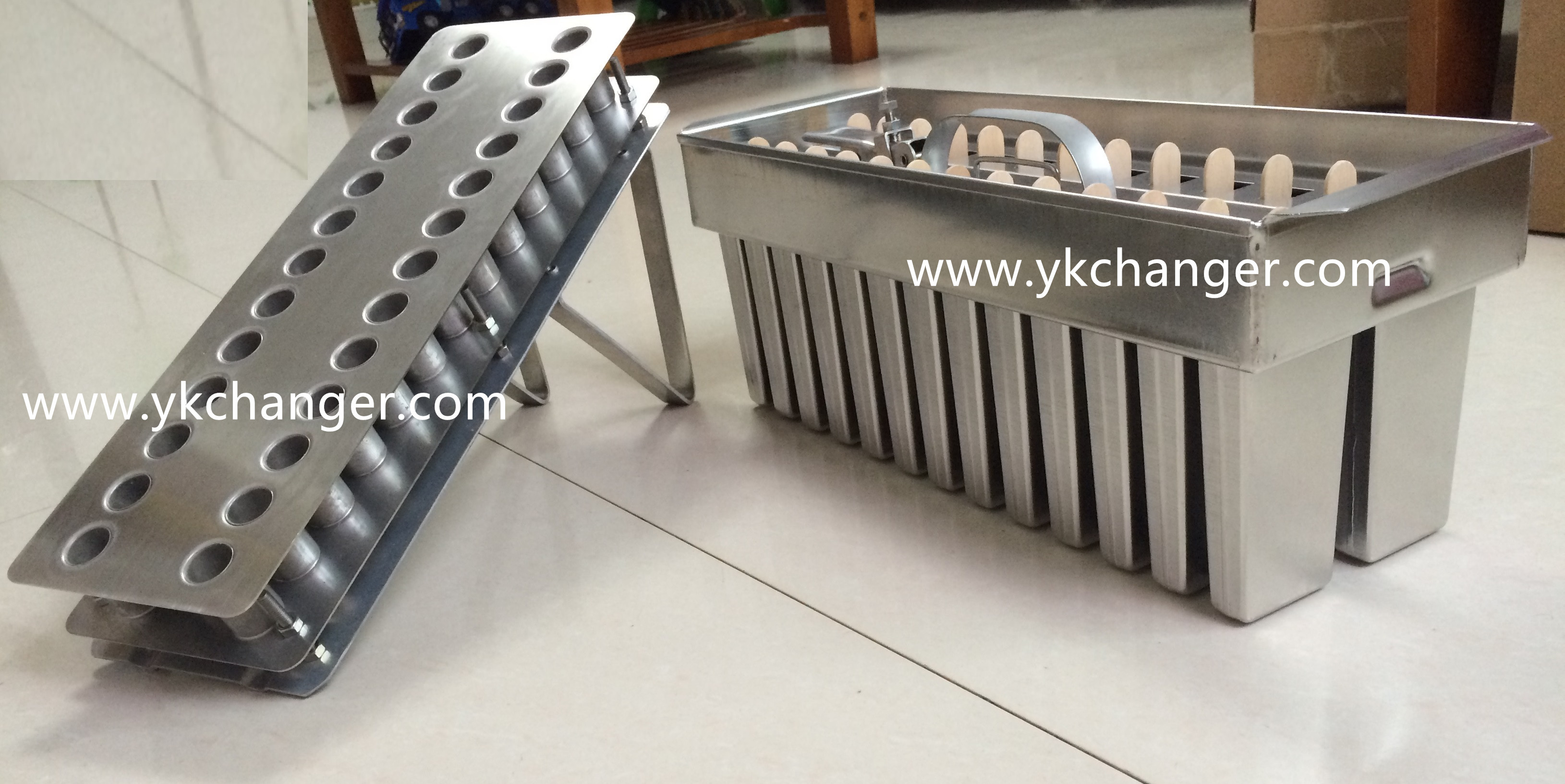 Ice pop metal forming molds glycol freezer chest freezer mold stainless ...